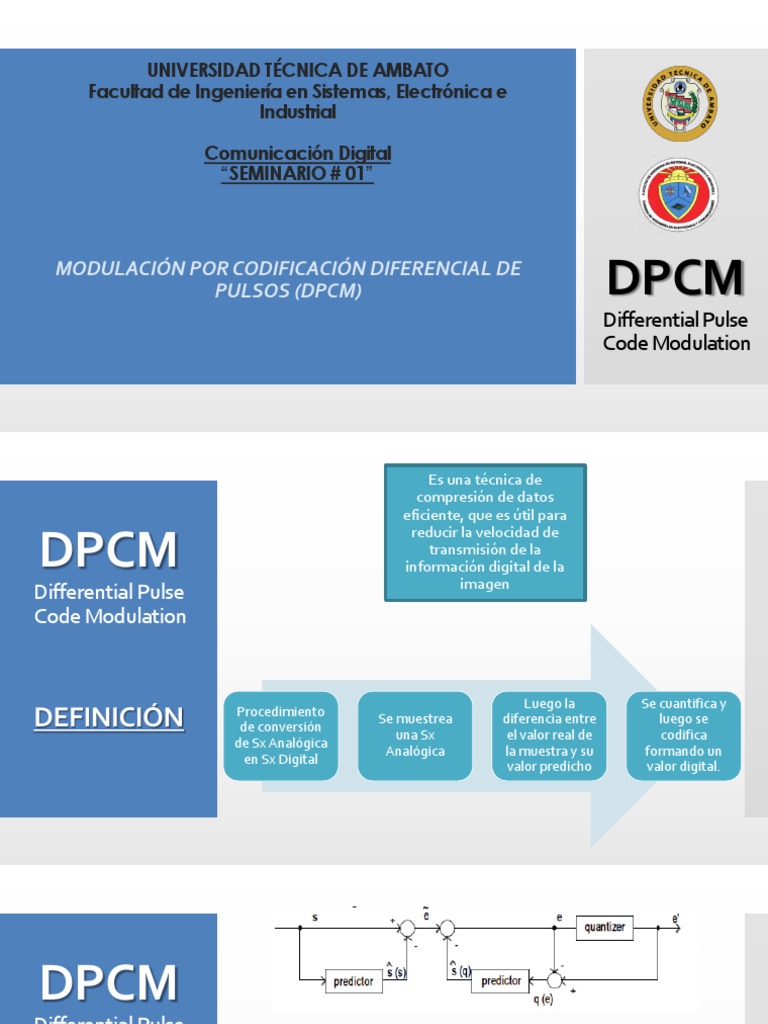DPCM | PDF | Ingeniería en telecomunicaciones | Tecnología de información y comunicaciones