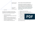 PNLE 2025 Requirements for Applicants | PDF | Government