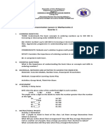 Lesson Plan in Mathematics 3 (First Quarter) Lesson 5 I. Objective II ...