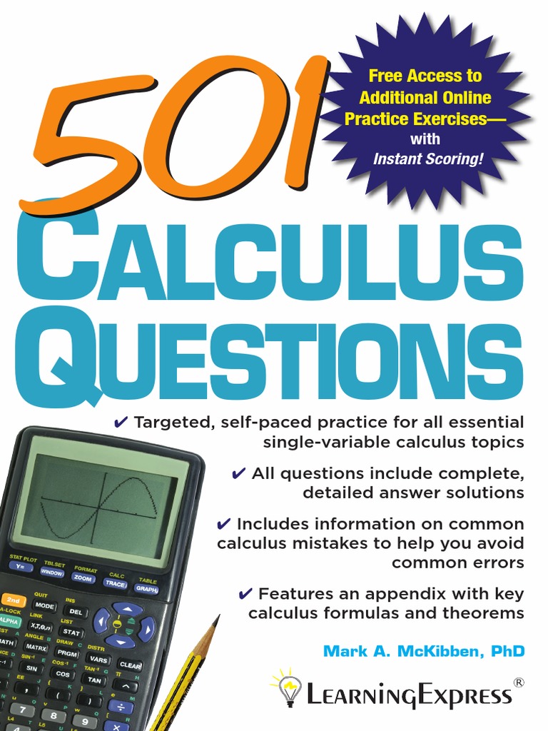 501 Calculus Questions PDF | PDF | Integral | Equations