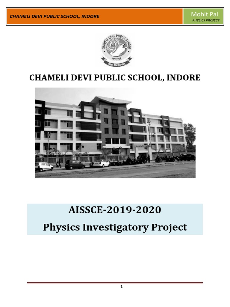 CPS Sample Physics Project | PDF | Electrical Components | Force