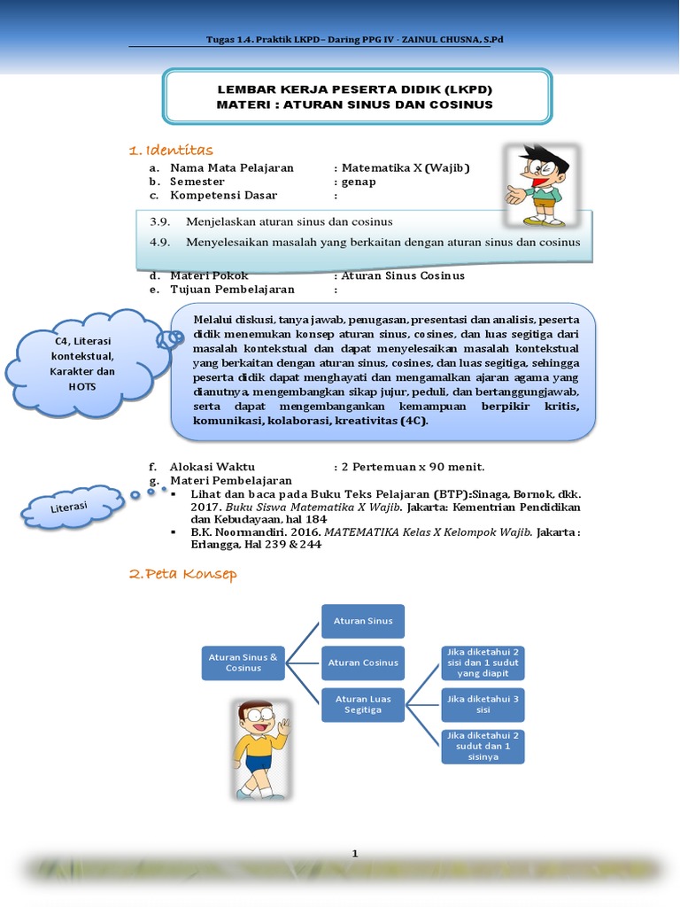 LKPD Aturan SInus | PDF