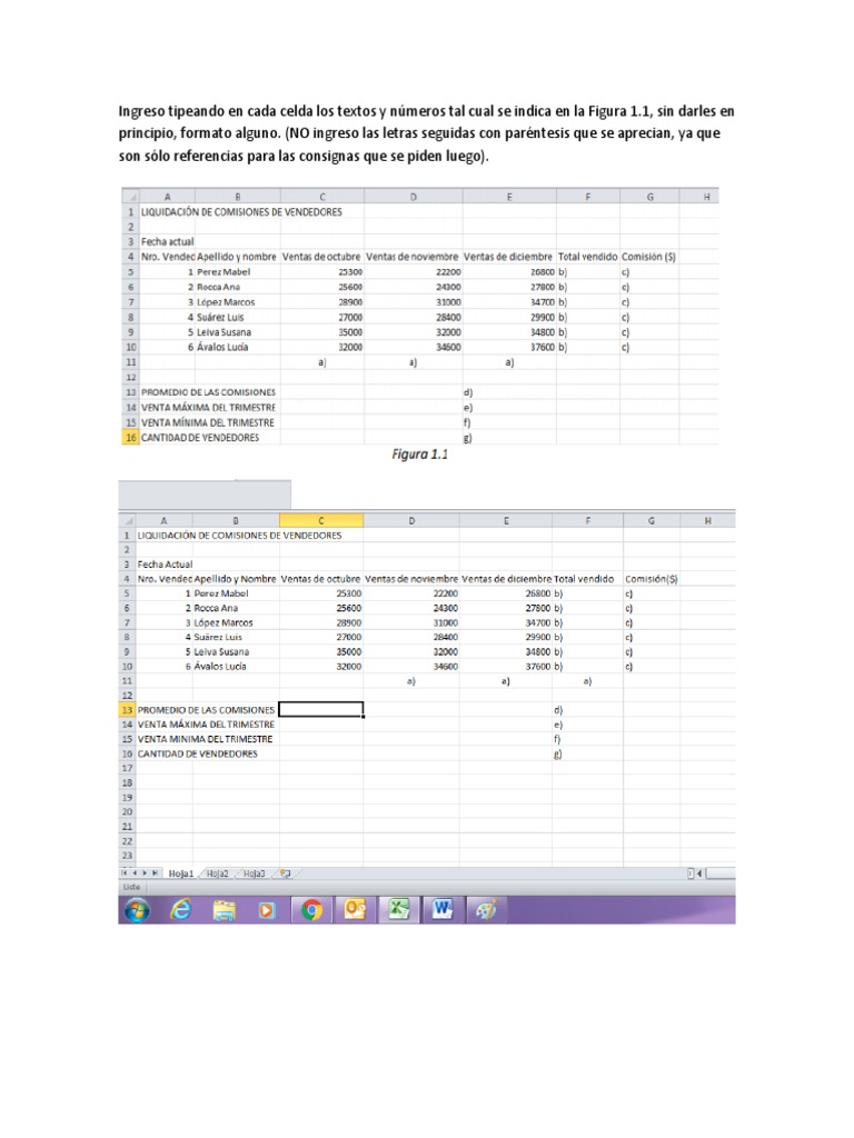 TP 1 Excel | PDF | Hoja de cálculo | Informática