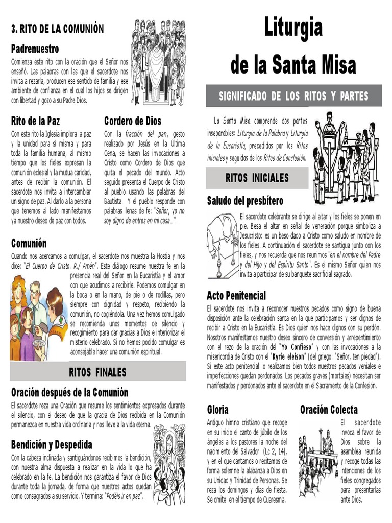Liturgia de La Misa | PDF | Misa (liturgia) | eucaristía