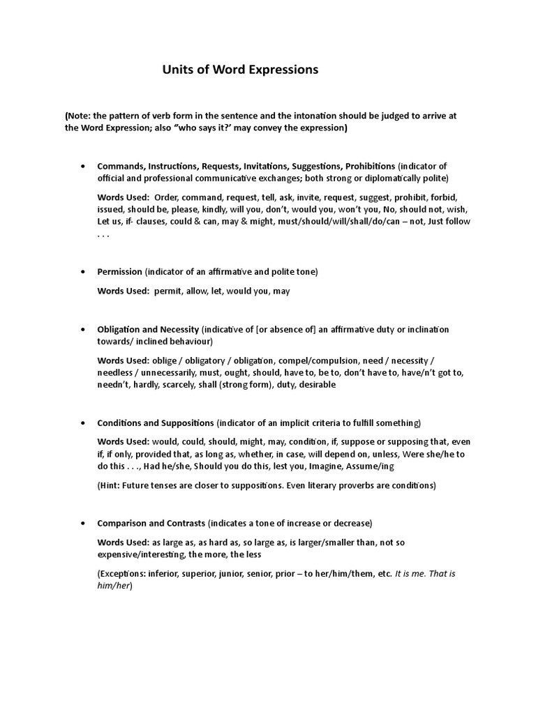 Concepts of Word Expressions | PDF | Cognitive Science