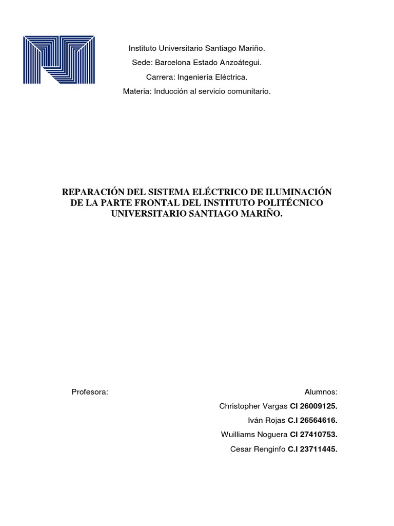 Proyecto de Servicio Comunitario Rev | PDF | Encendiendo | Educación ...