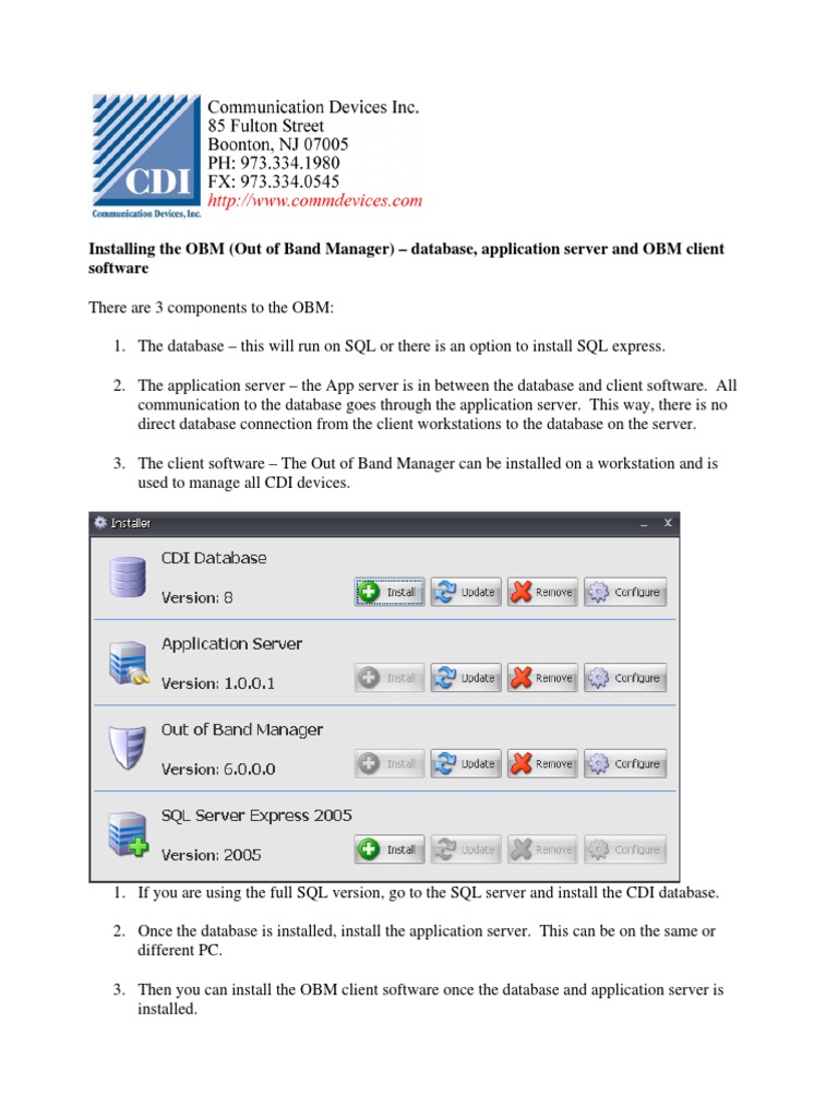 OBM Installation Guide: SQL & App Server | PDF | Application Server ...