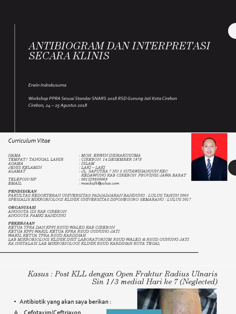 Antibiogram dan Interpretasi Klinis | PDF