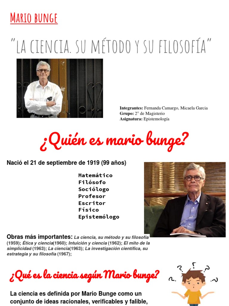 Ciencia según Mario Bunge | PDF