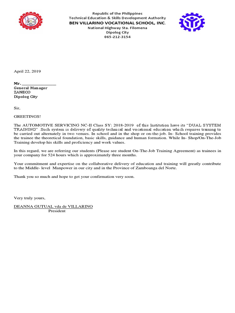 OJT BATCH 2018 - 2019 For Zaneco | PDF | Business