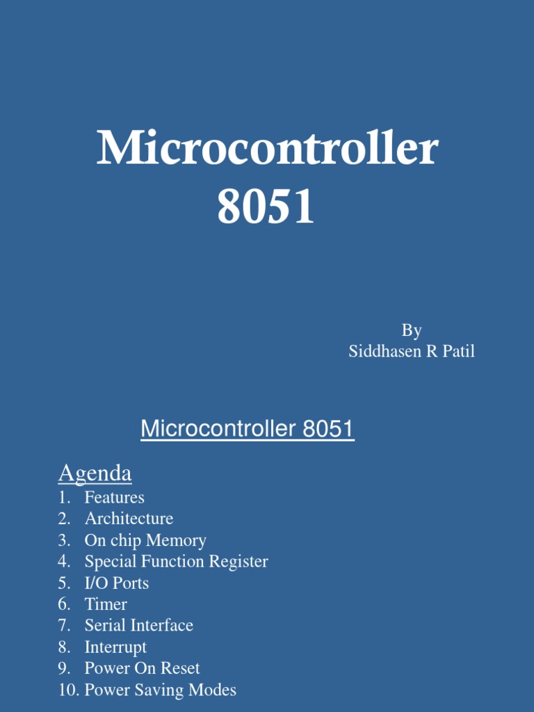 8051 Architecture | PDF | Microcontroller | Electrical Engineering