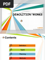 Demolition Safety Checklist 08 | Demolition | Building Engineering