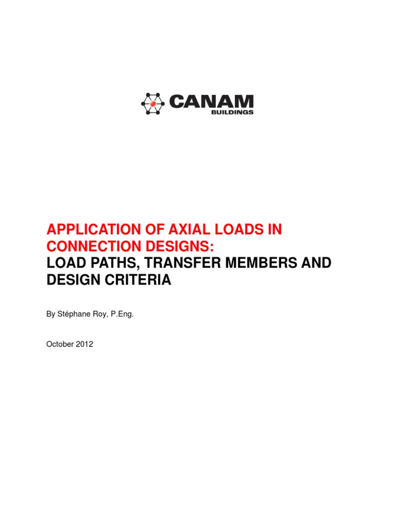 2012 10 Application of Axial Loads in Connection Designs | PDF | Beam ...