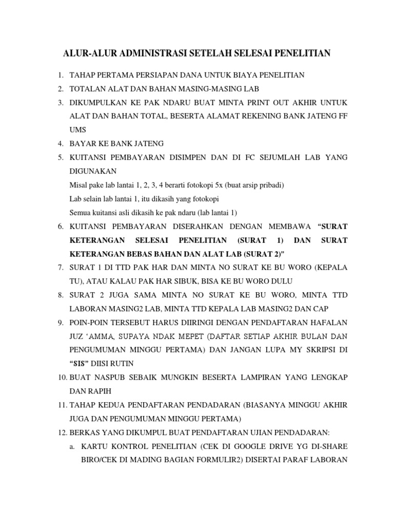 Alur Administrasi Kelulusan | PDF