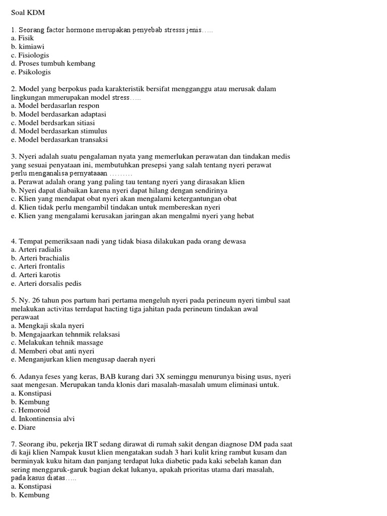 Soal KDM | PDF