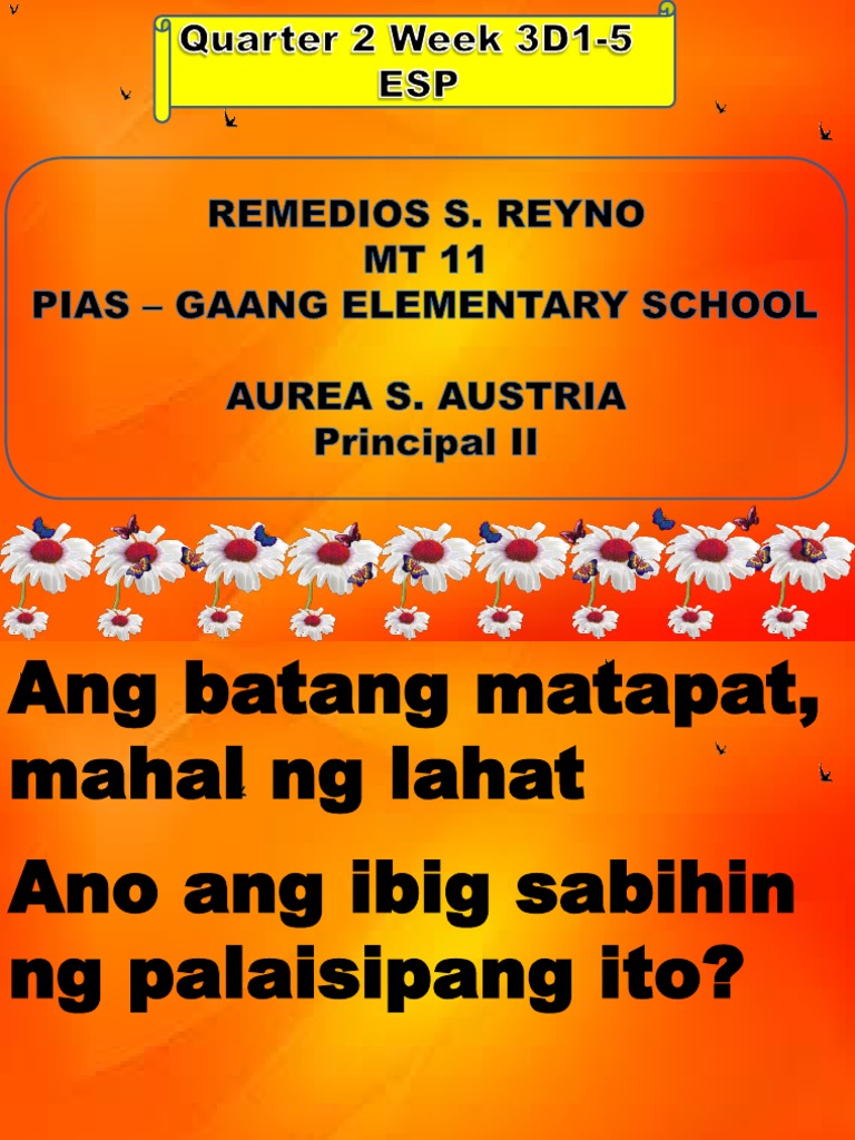 Q2W3 Day 1-5 ESP | PDF