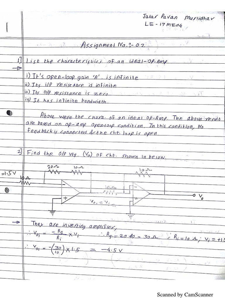 Electronics Assignments | PDF
