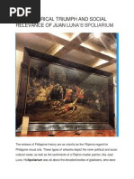 Juan Luna's Spoliarium: A Masterpiece | PDF
