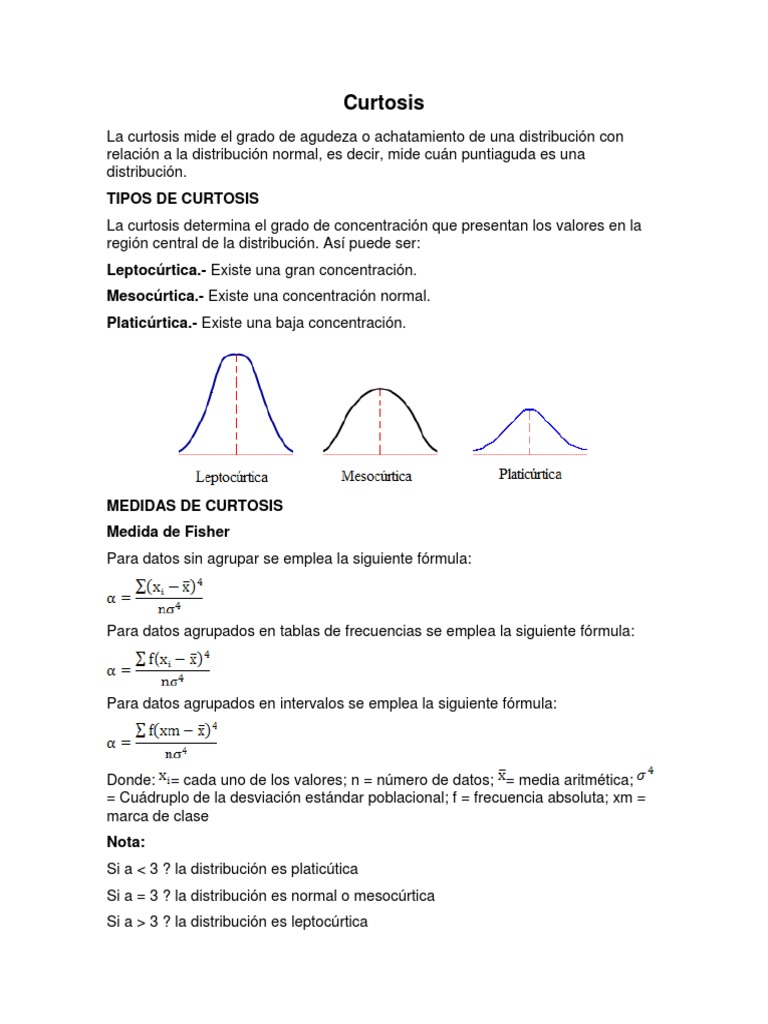 Curtosis | PDF