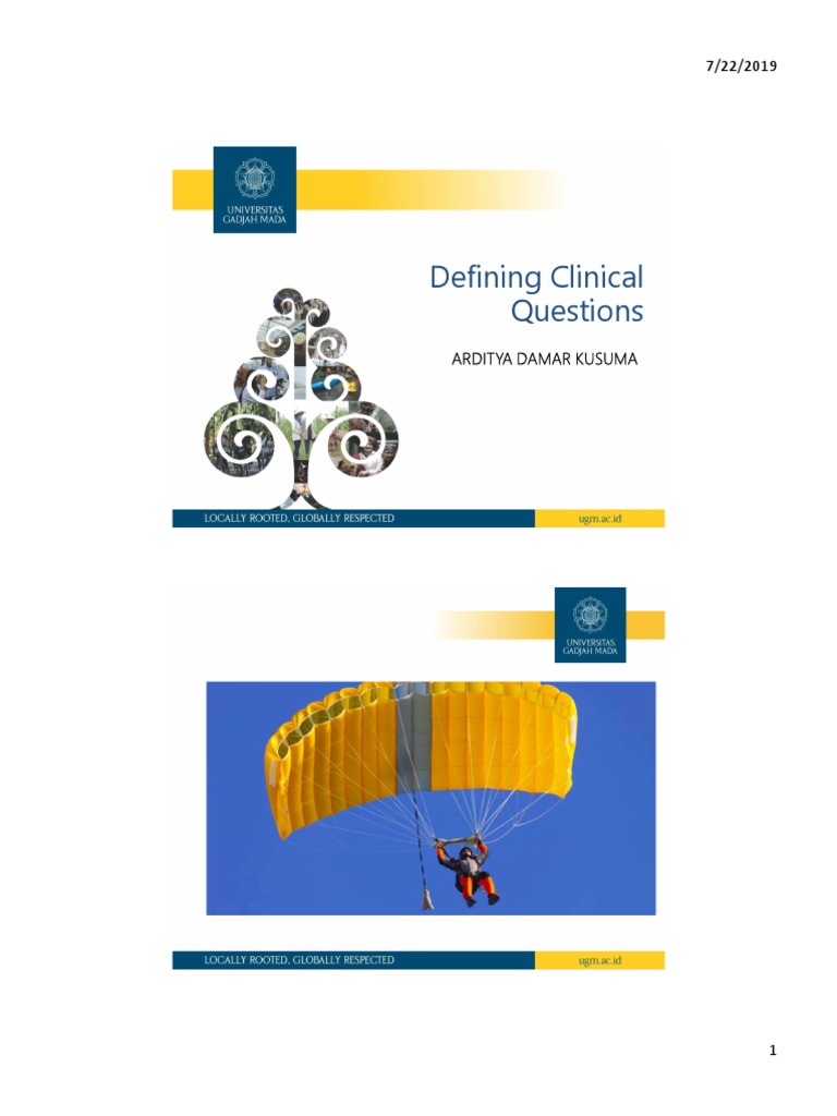Defining Clinical Question | PDF | Down Syndrome | Cohort Study