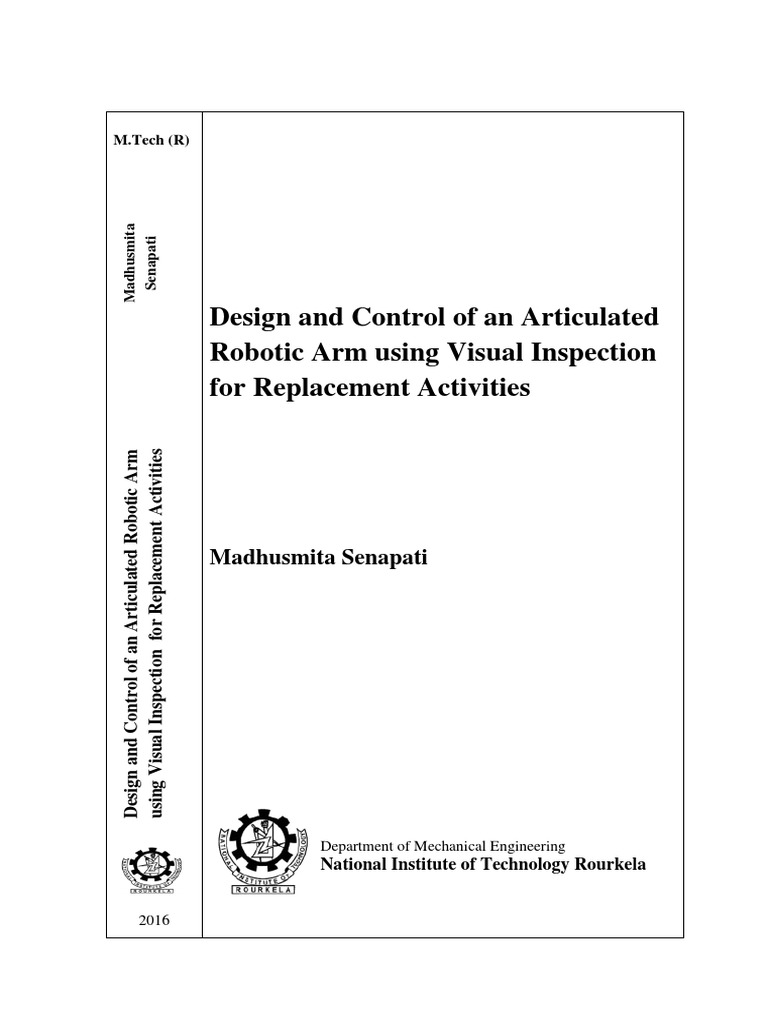 Design and Control of An Articulated Robotic Arm Using Visual ...