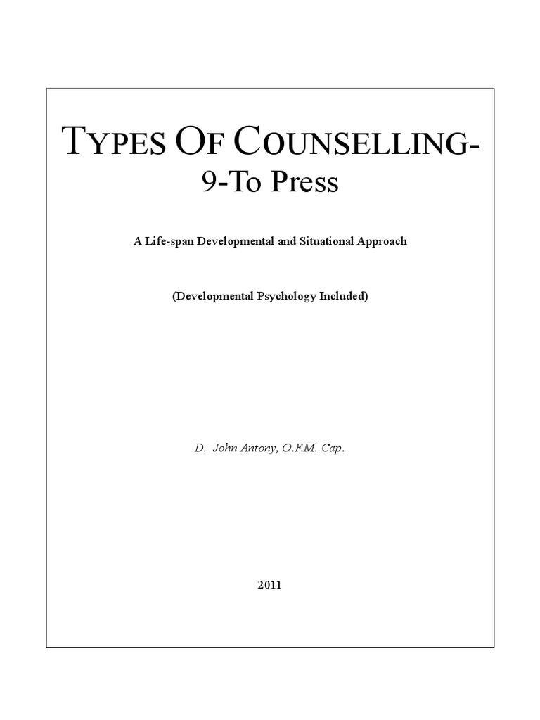 Types of Counselling | PDF | Grief | Id
