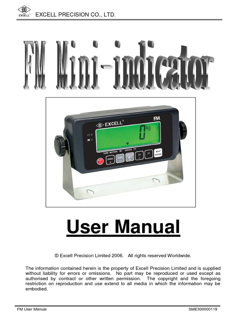 Excell Precision FM Manual de Usuario | Download Free PDF | Parameter (Computer Programming ...
