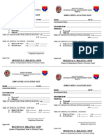 Personnel Locator Slip Personnel Locator Slip: Quality System Form ...