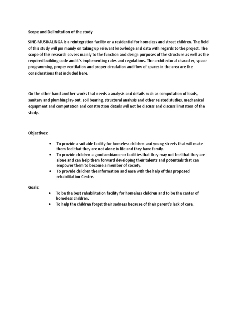 Scope and Delimitation of The Study | PDF