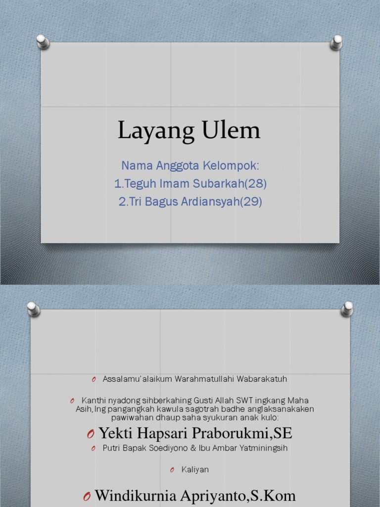Layang Ulem | PDF