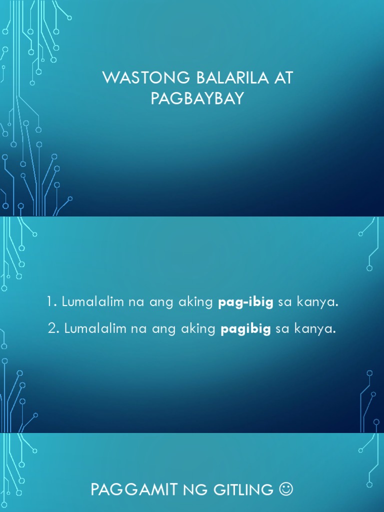 Wastong Balarila at Pagbaybay | PDF