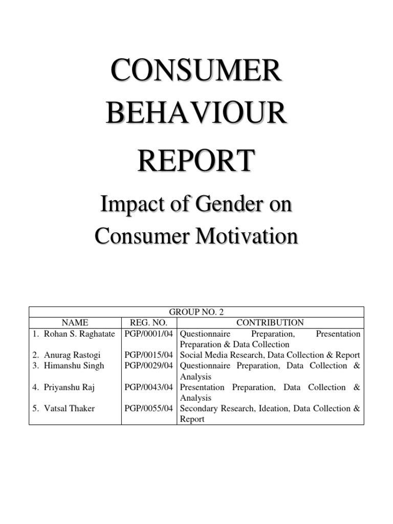Consumer Behavior Report | PDF | Social Media | Popular Culture & Media ...