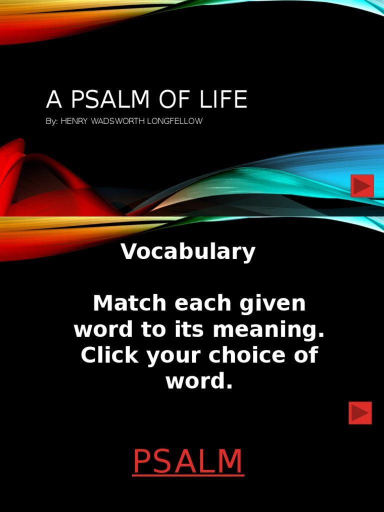 A Psalm of Life | PDF