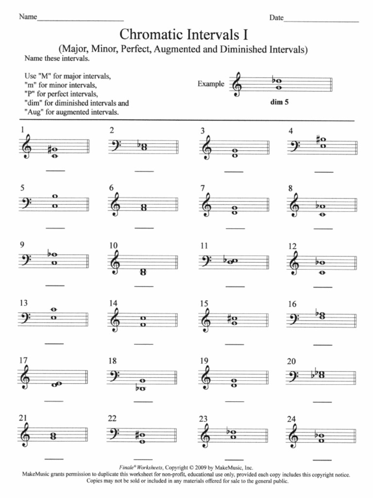 Chromatic Intervals I | PDF