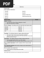 Template On Daily Huddle | PDF | Patient Safety | Health Care