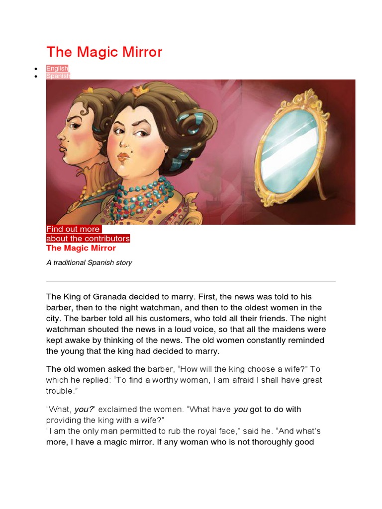 The Magic Mirror: Find Out More About The Contributors | PDF | Mirror