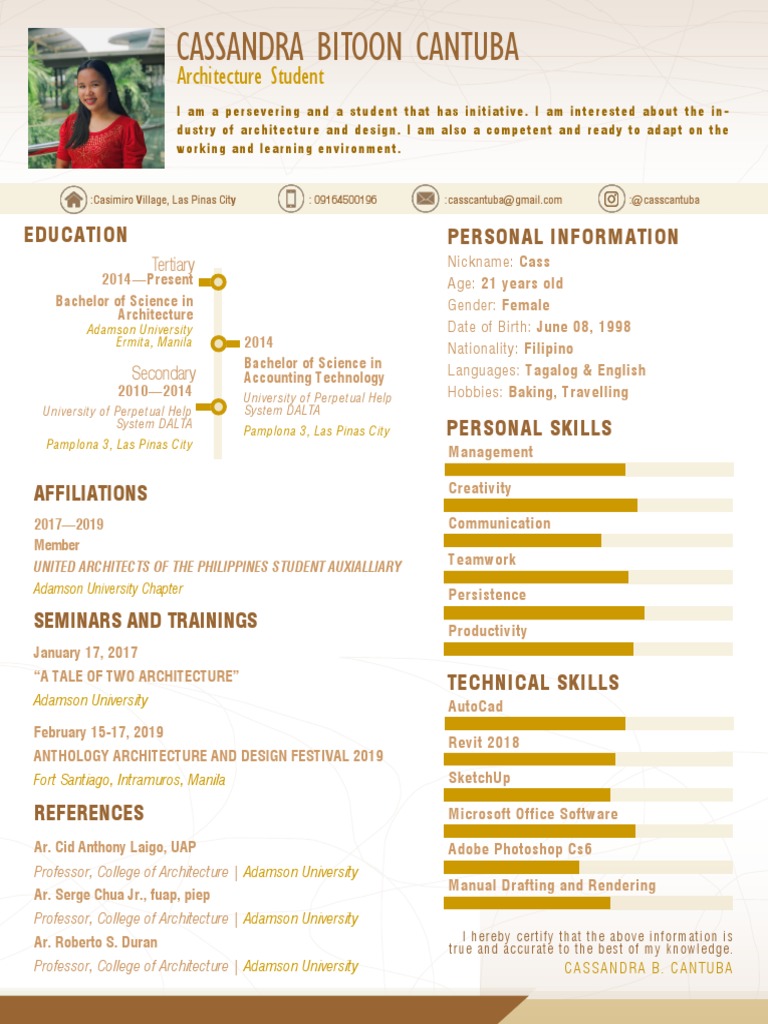 Cassandra Cantuba - Resume | PDF