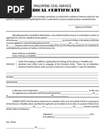 Cs Form 41 Medical Certificate | PDF | Health Sciences | Social Programs