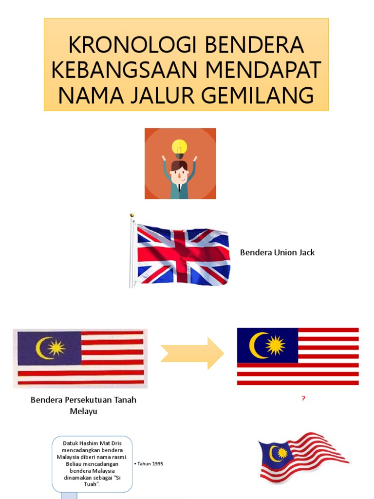 Kronologi Bendera Kebangsaan Mendapat Nama Jalur Gemilang | PDF Kronologi Bendera Kebangsaan Mendapat Nama Jalur Gemilang | PDF