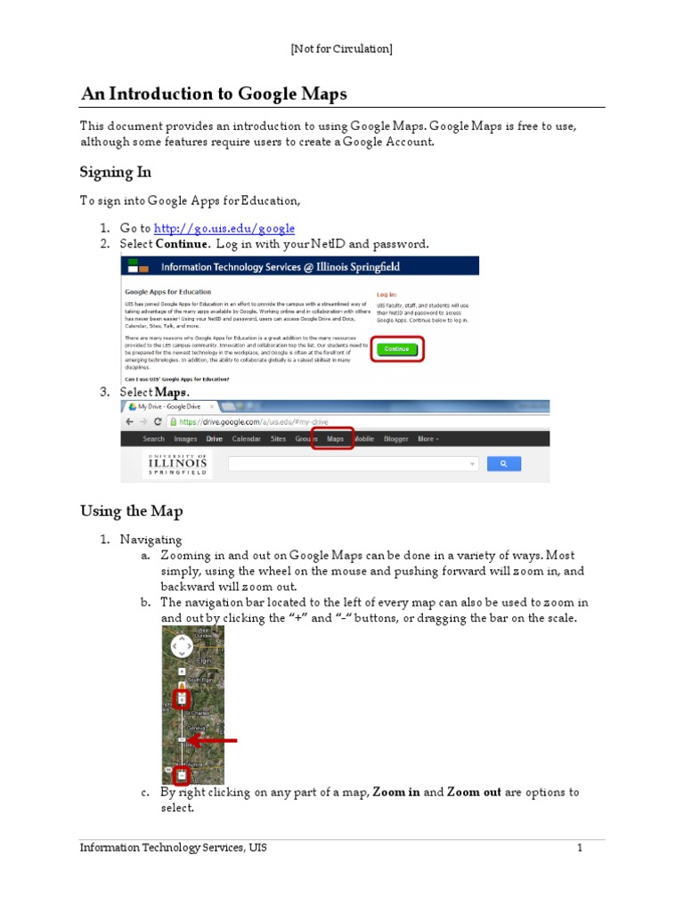 An Introduction To Google Maps: Signing in | PDF | Icon (Computing) | Map