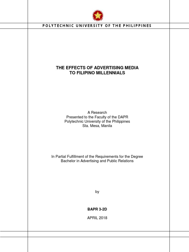 Sample of Undergraduate Thesis | PDF | Online Advertising | Advertising