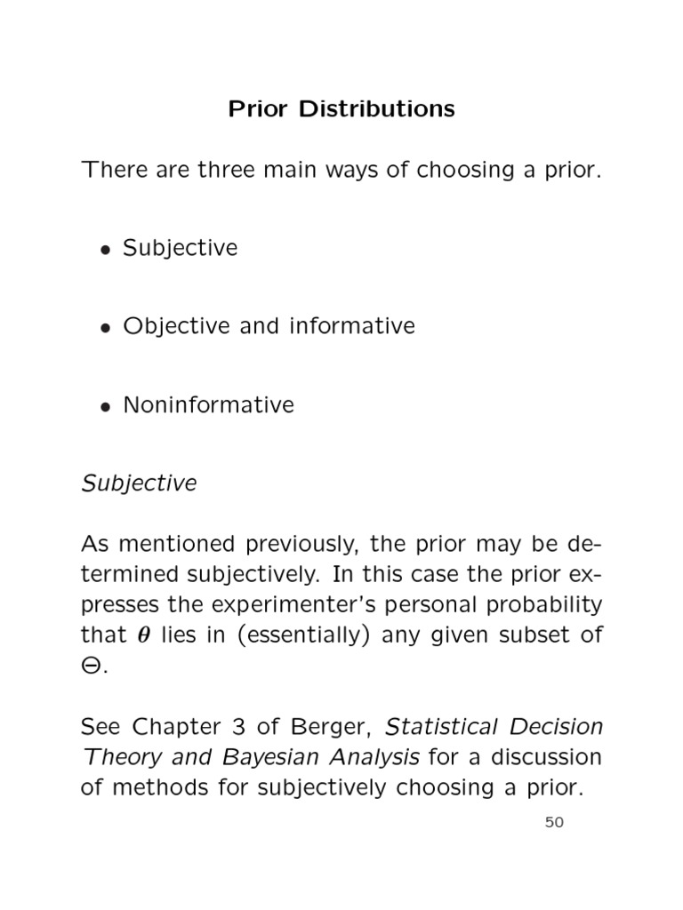 Prior Distribution | Download Free PDF | Bayesian Inference | Probability And Statistics