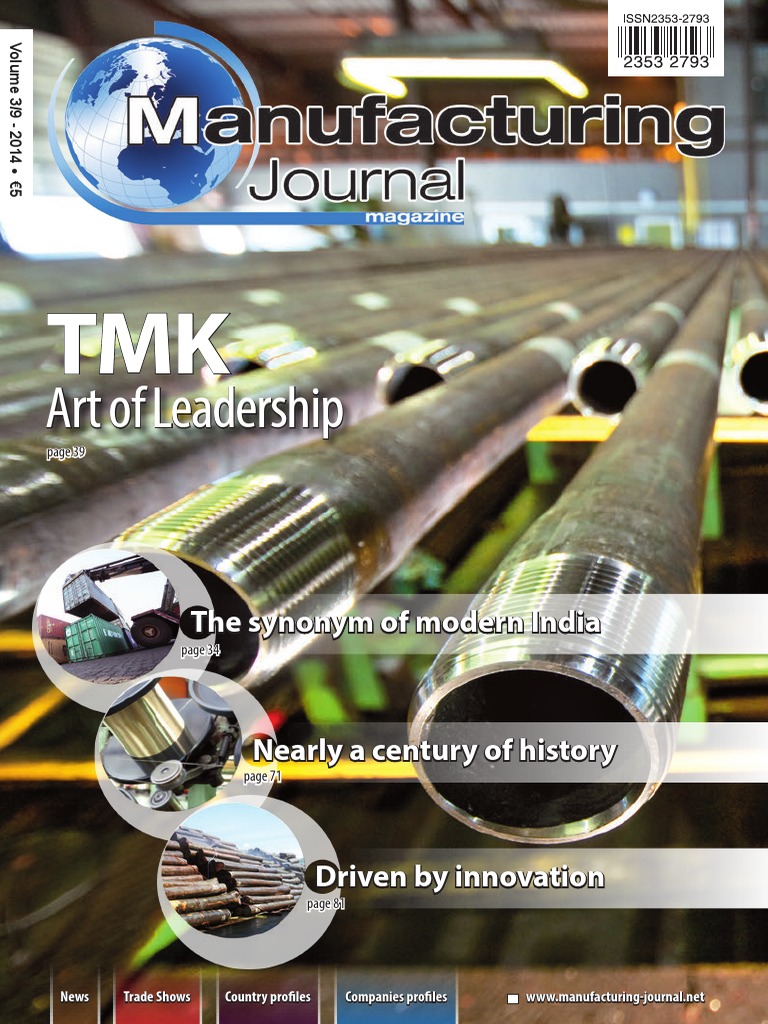 Manufacturing Journal Sept - 2014 | PDF | Screw | Steel