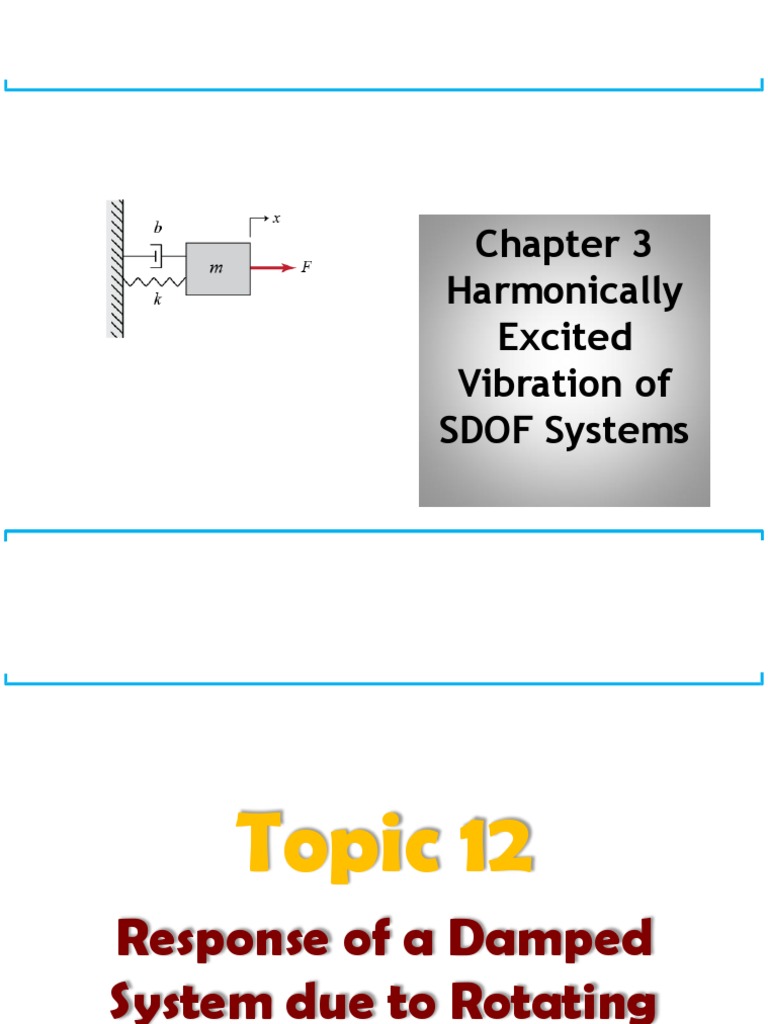 Lec - 12 Rotating Unbalance | PDF | Mechanical Engineering | Mechanics
