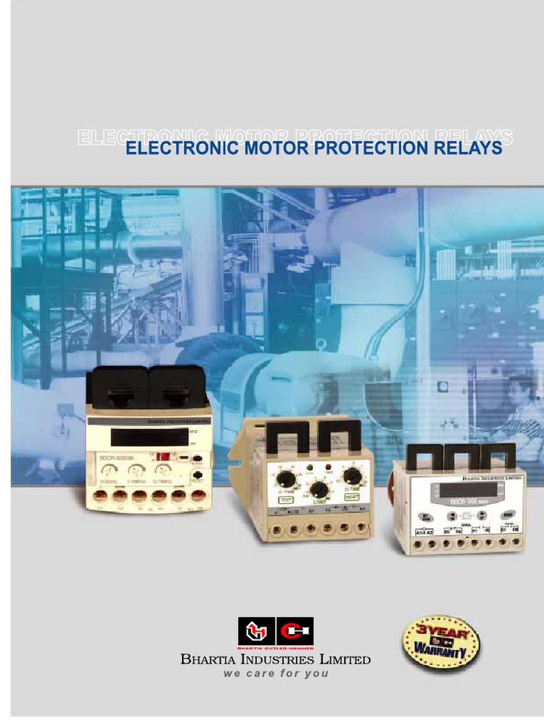 BCH Electronic Motor Protection Relay PDF | PDF