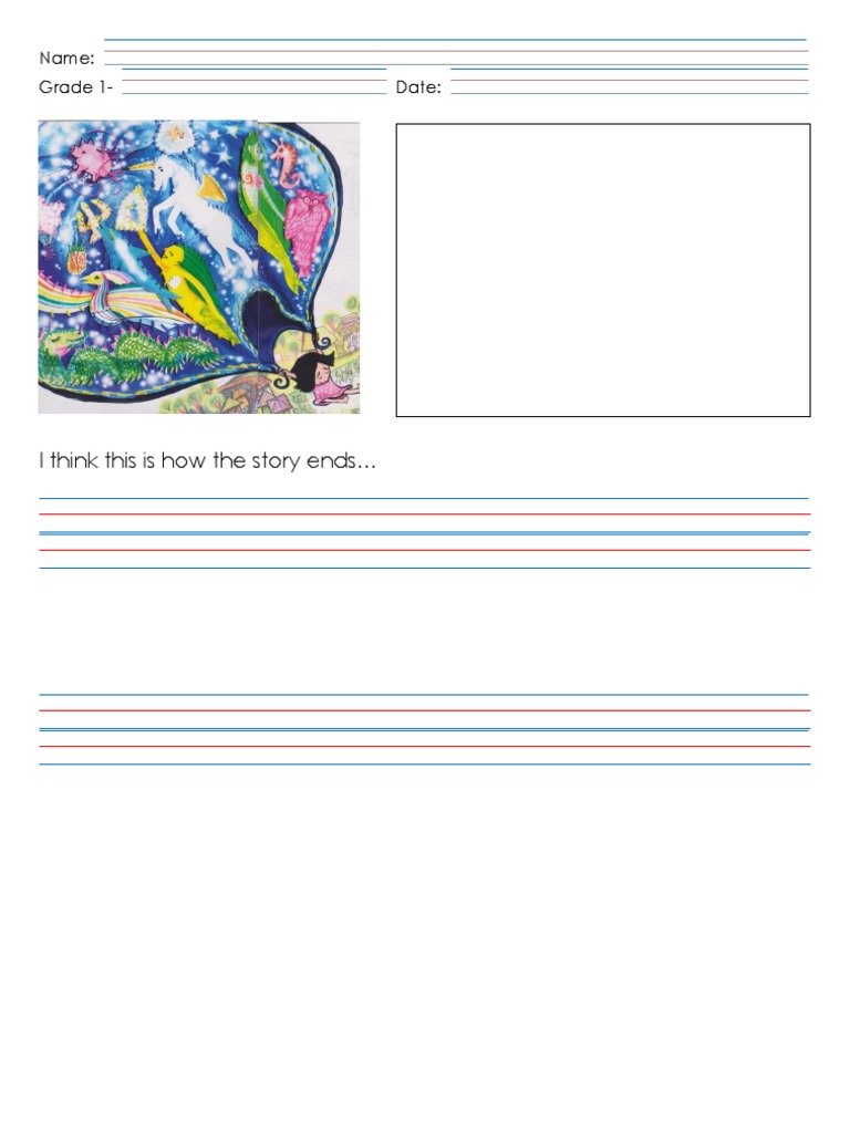 I Think This Is How The Story Ends : Name: Grade 1 | PDF