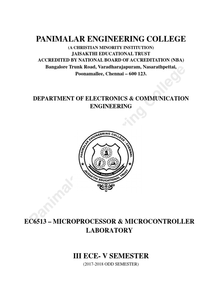 MPMC | PDF | Microcontroller | Engineering