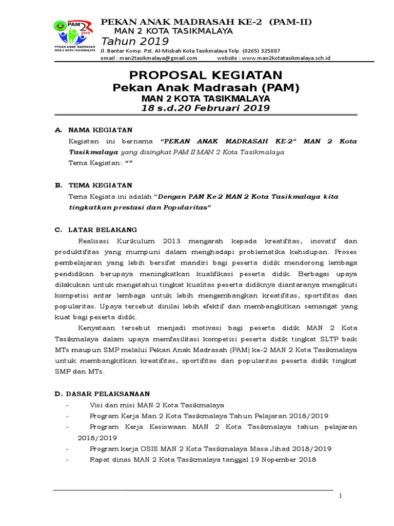 Proposal PAM 2019 | PDF