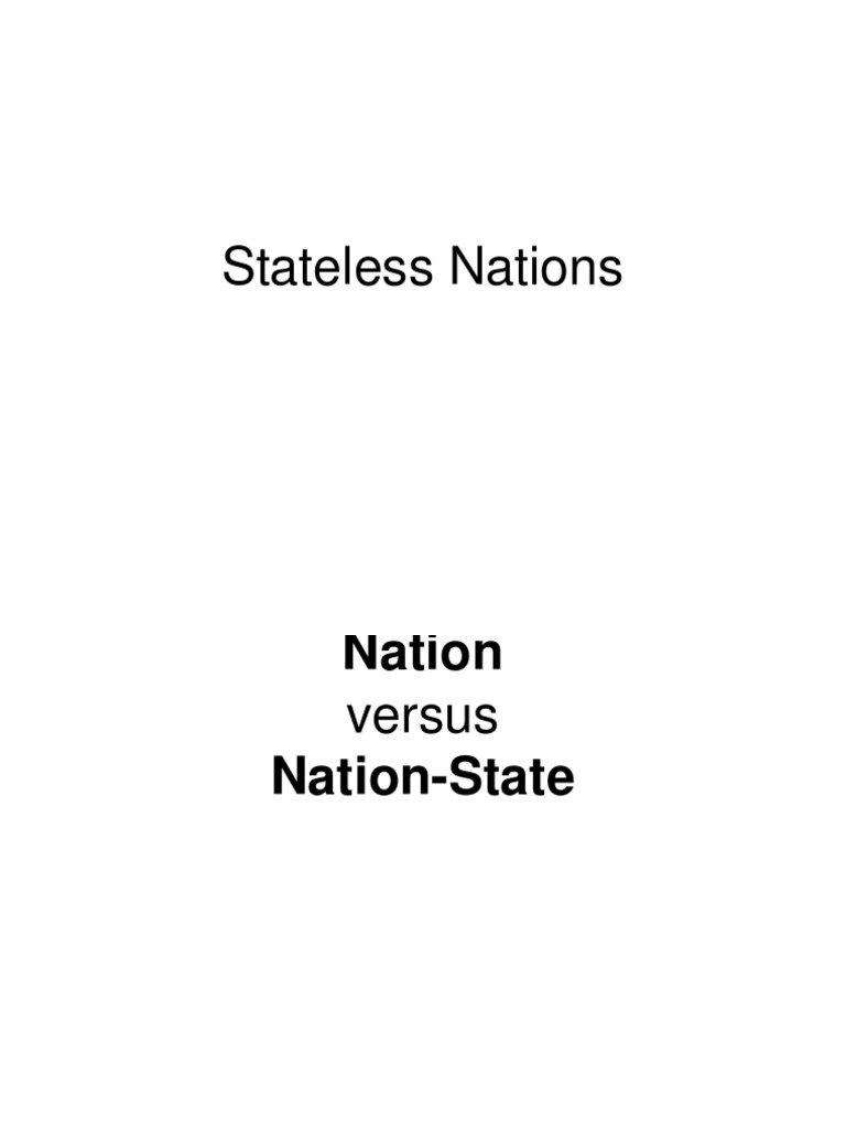 Stateless Nation | PDF | Kurds | Nation State