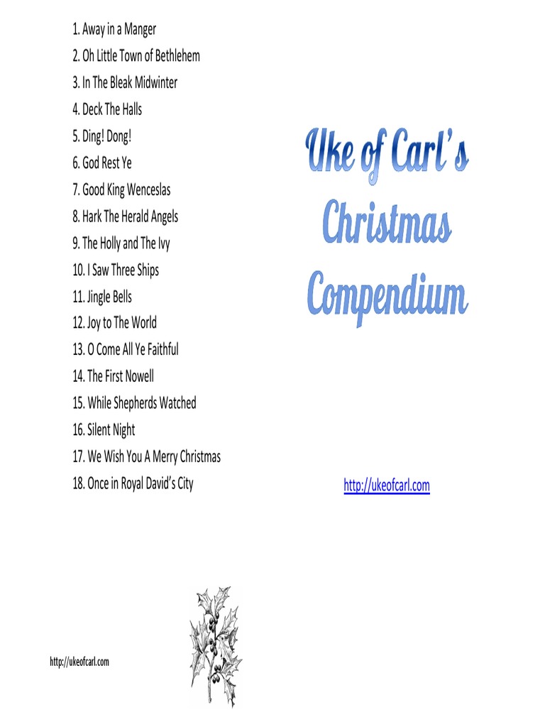 Christmas Ukulele | PDF | Joy To The World | Christmas